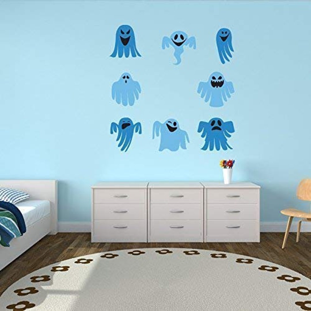 Ghost Decorations Vinyl Wall Decals Room Decals for Halloween, Spooky ...
