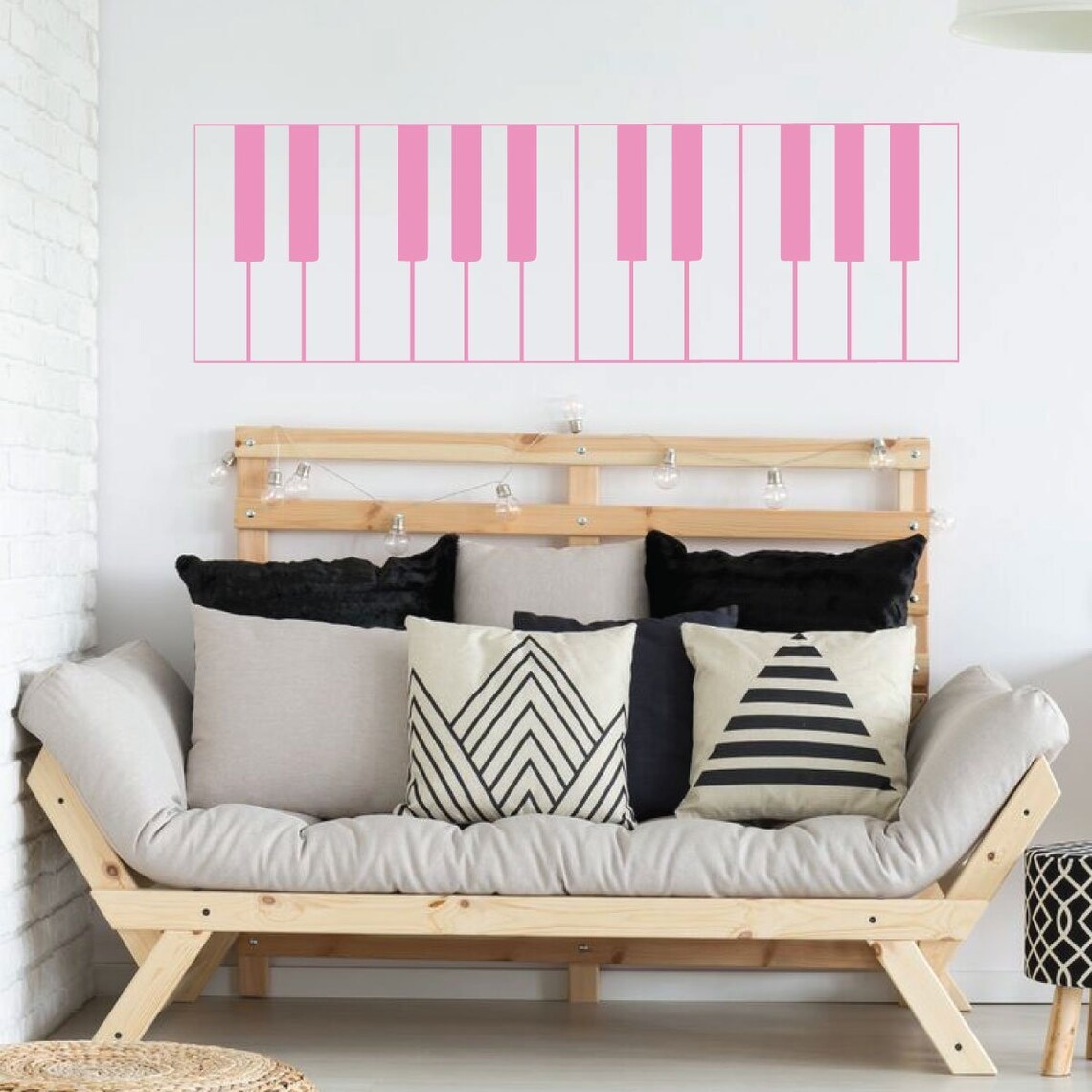 Piano Wall Art Keyboard Vinyl Wall Decal for Home School - Etsy