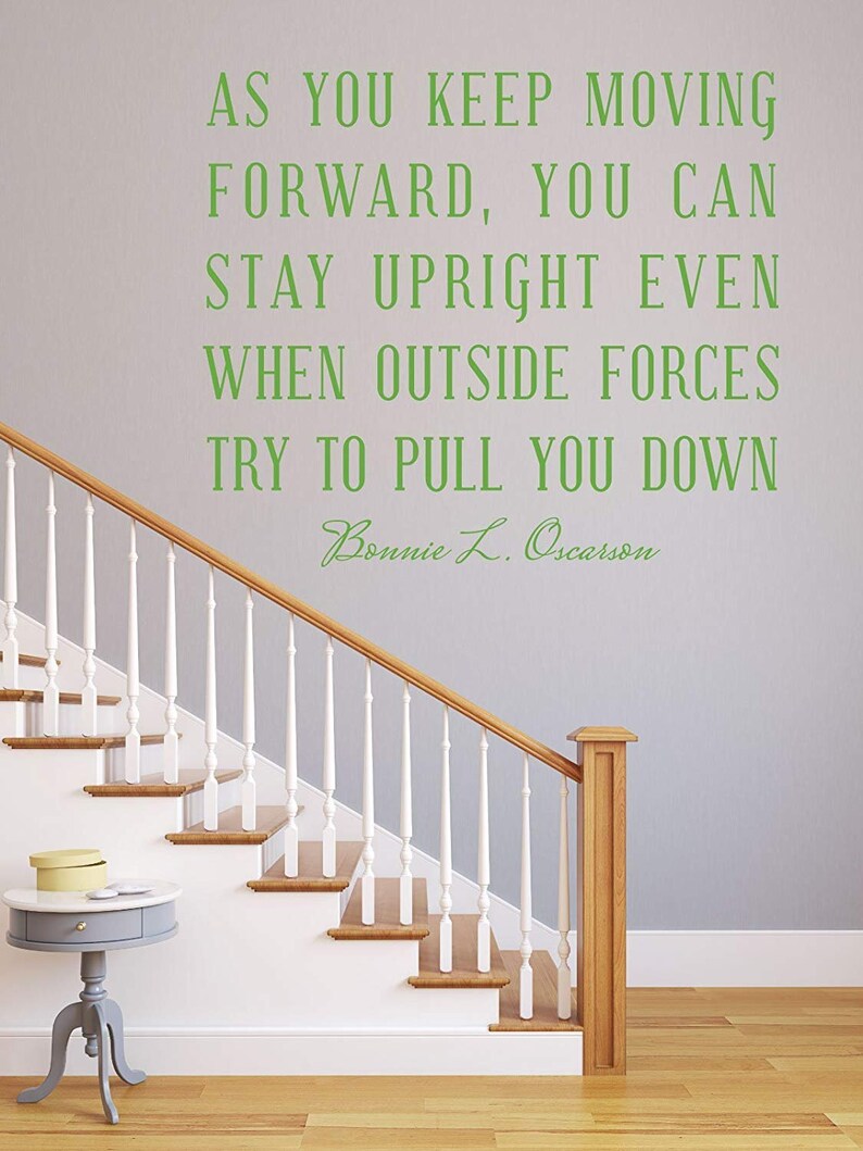Inspirational Wall Decal in Move Forward Stay Upright | Etsy
