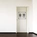 Unisex Restroom Decal Vinyl Wall Sign for Men and Women Public Bathroom ...