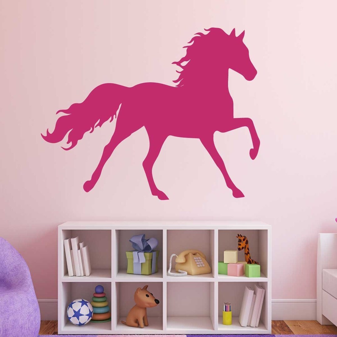 Horse Wall Decals - Full Body Pony Silhouette - Vinyl Home Decor for ...