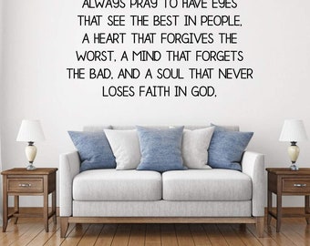 Prayer Wall Decal - Etsy