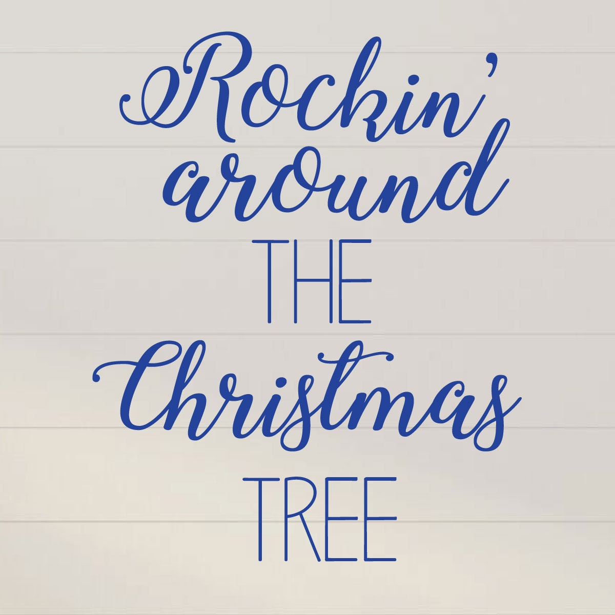 Christmas Wall Decal Rockin' Around the Tree Holiday | Etsy