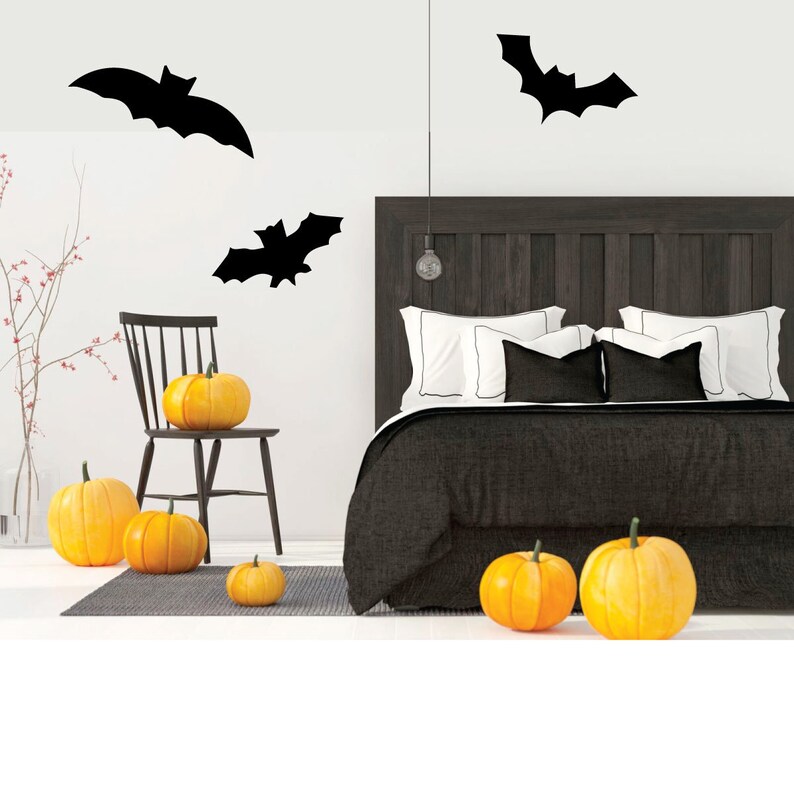 Bat Wall Decal Vinyl Sticker for Halloween Decoration | Etsy