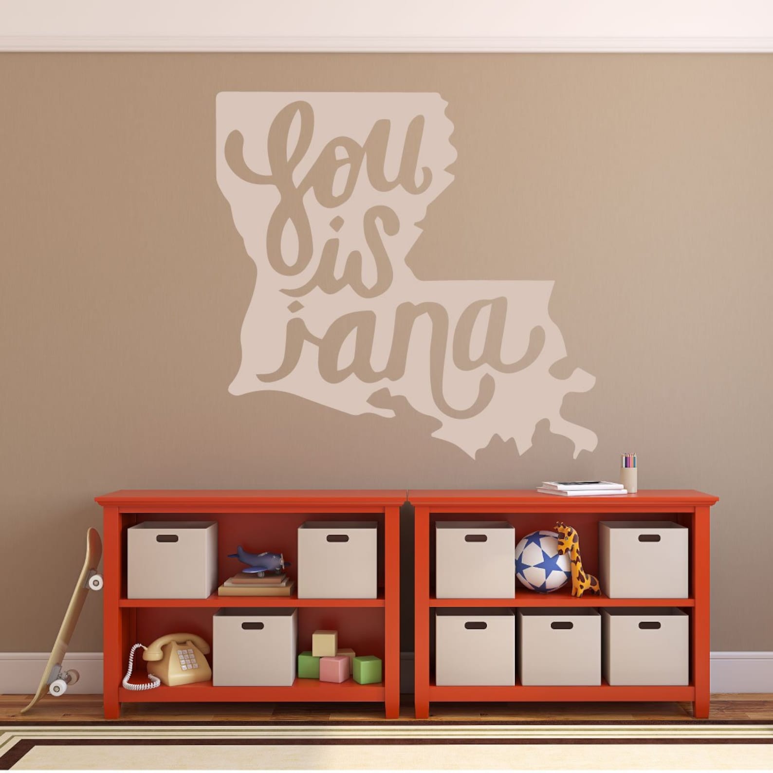 Louisiana State Home Decor Vinyl Decal With Cursive Writing - Etsy