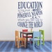 Classroom Decorations Education is the Most Powerful Vinyl - Etsy
