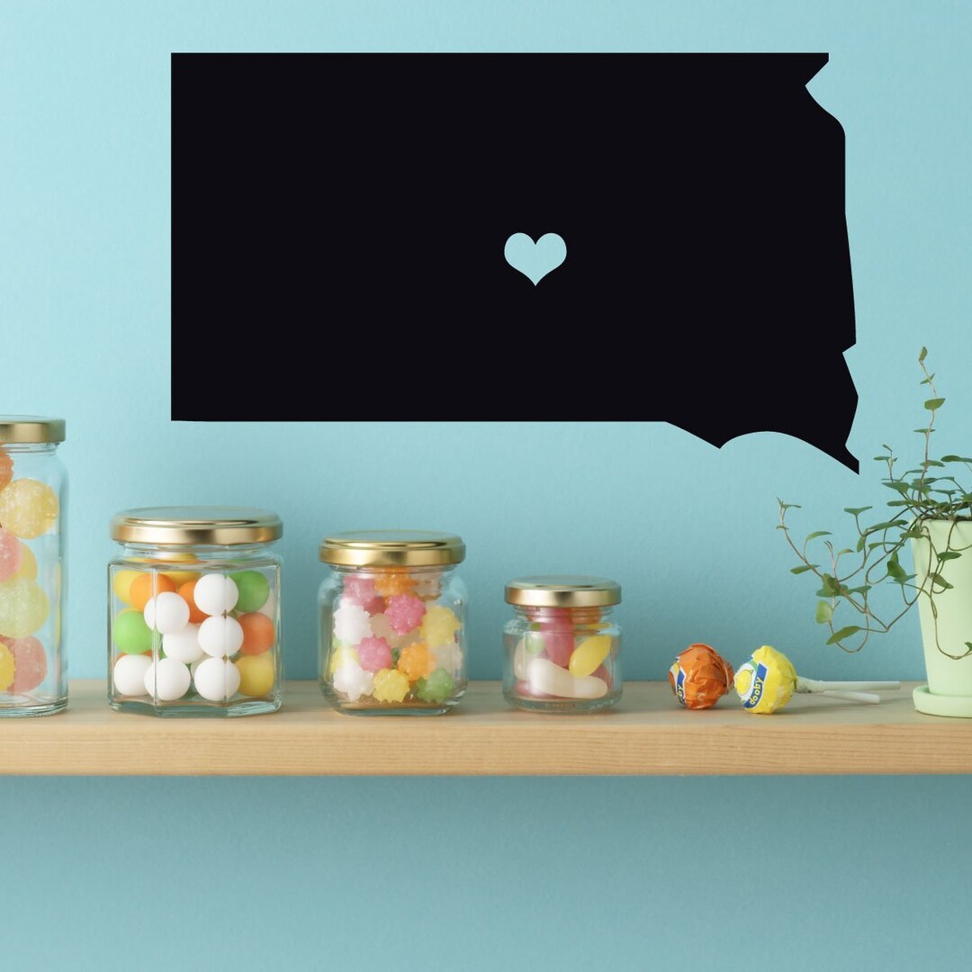 State Decals - South Dakota Vinyl Wall Art, 40th State, Pierre South ...
