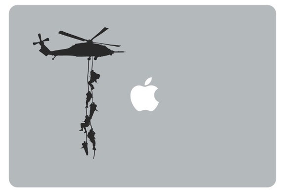 Macbook Pro Decal Army Soldiers Helicopters and Parachutes | Etsy
