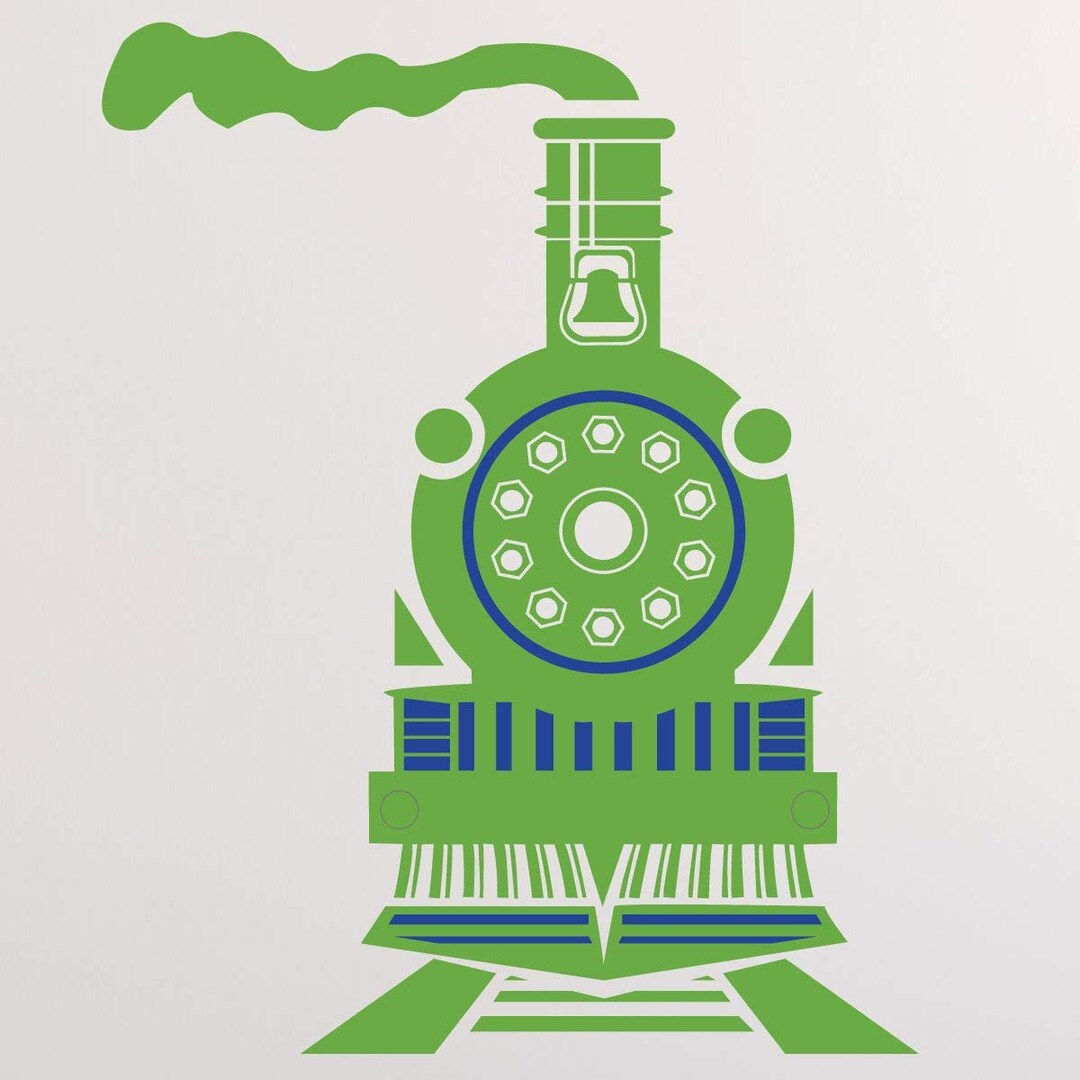 Train Engine Vinyl Wall Decal - Nursery Playroom Decor - Etsy