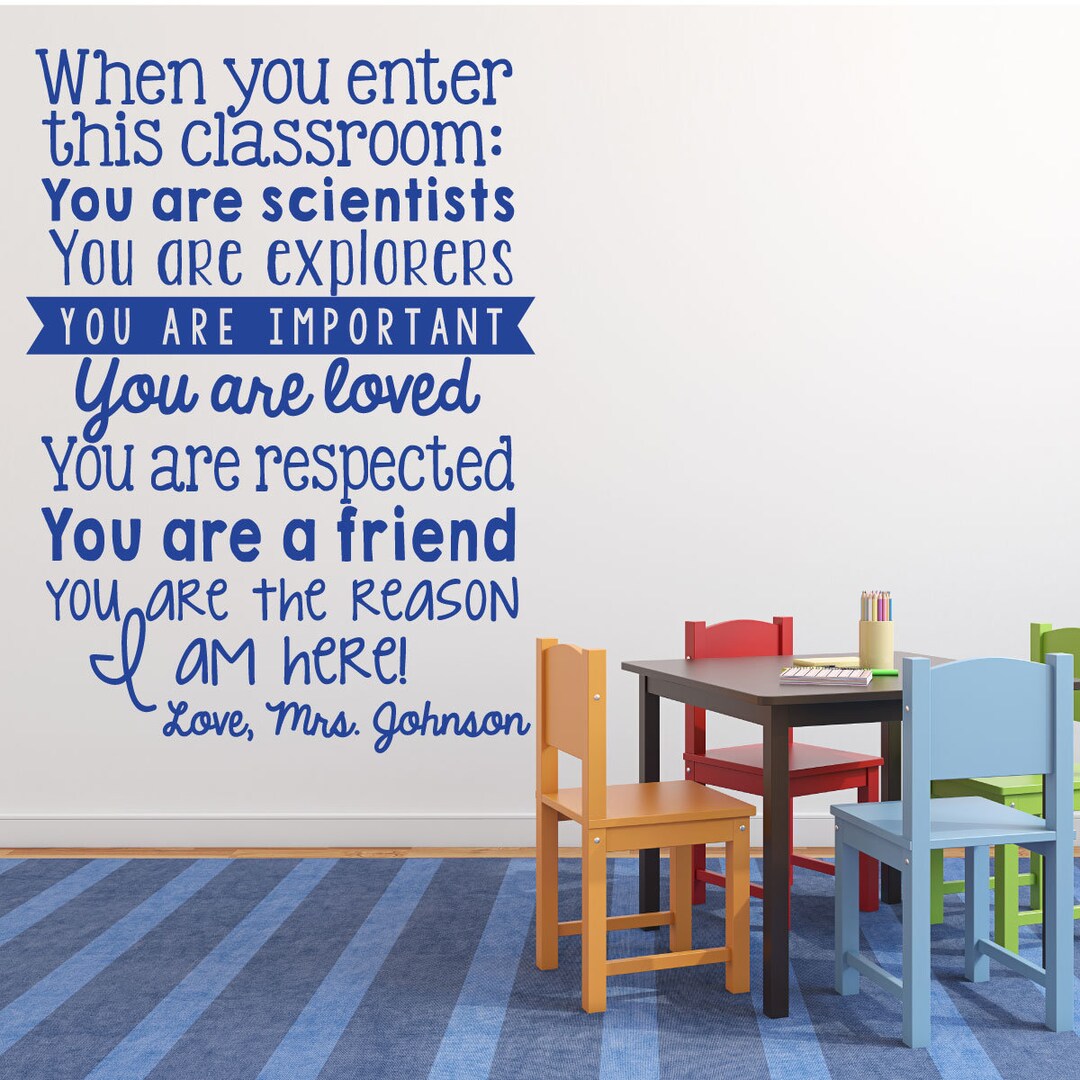 Classroom Decor for Teachers - When You Enter This Classroom ...
