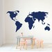 World Map Wall Decal Classroom Decorations Vinyl Sticker - Etsy