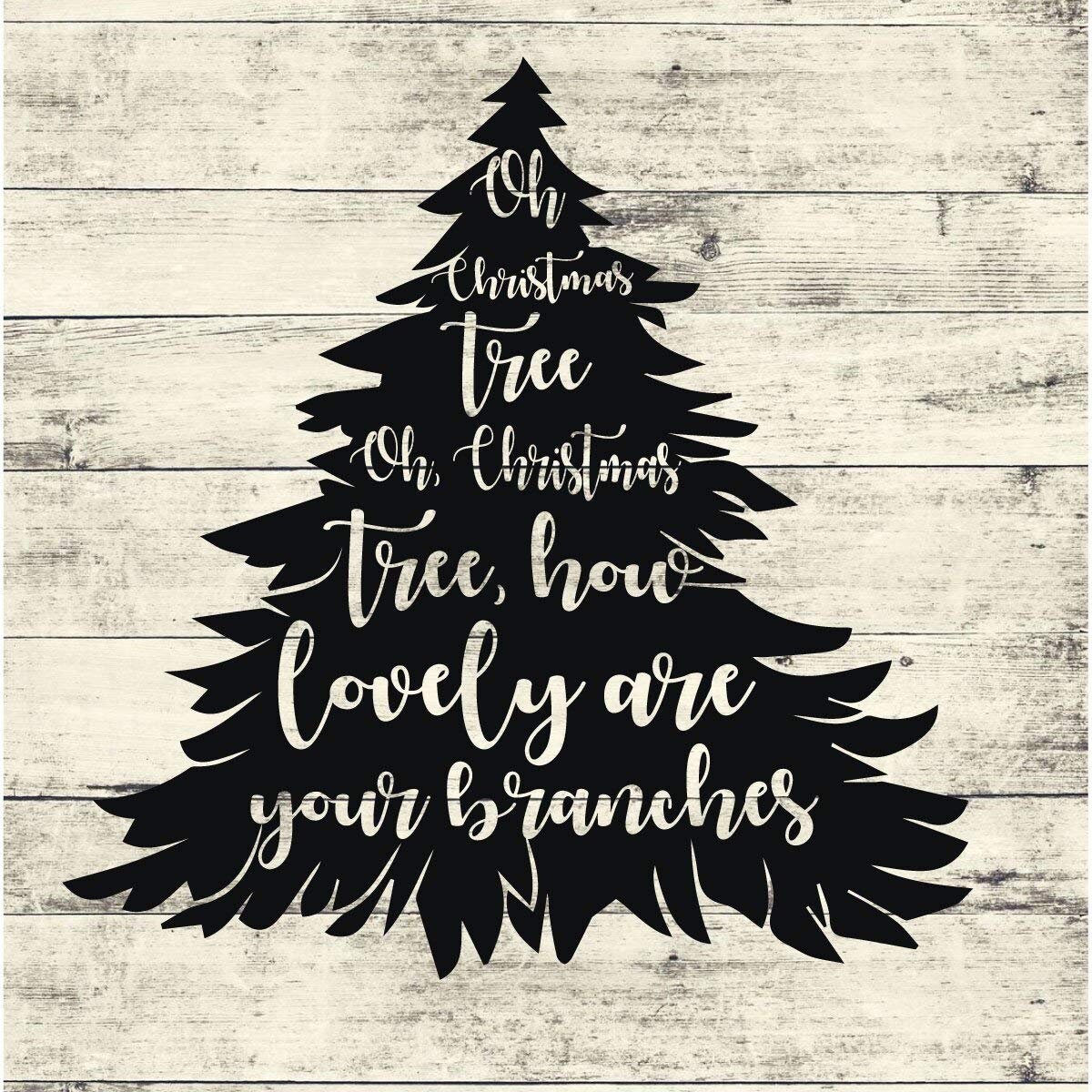 Oh Christmas Tree Wall Decal Holiday Vinyl Decor for Living - Etsy