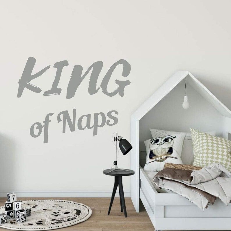 Cute Vinyl Decal for the BabyÍs Room _ ïking of Naps Great - Etsy