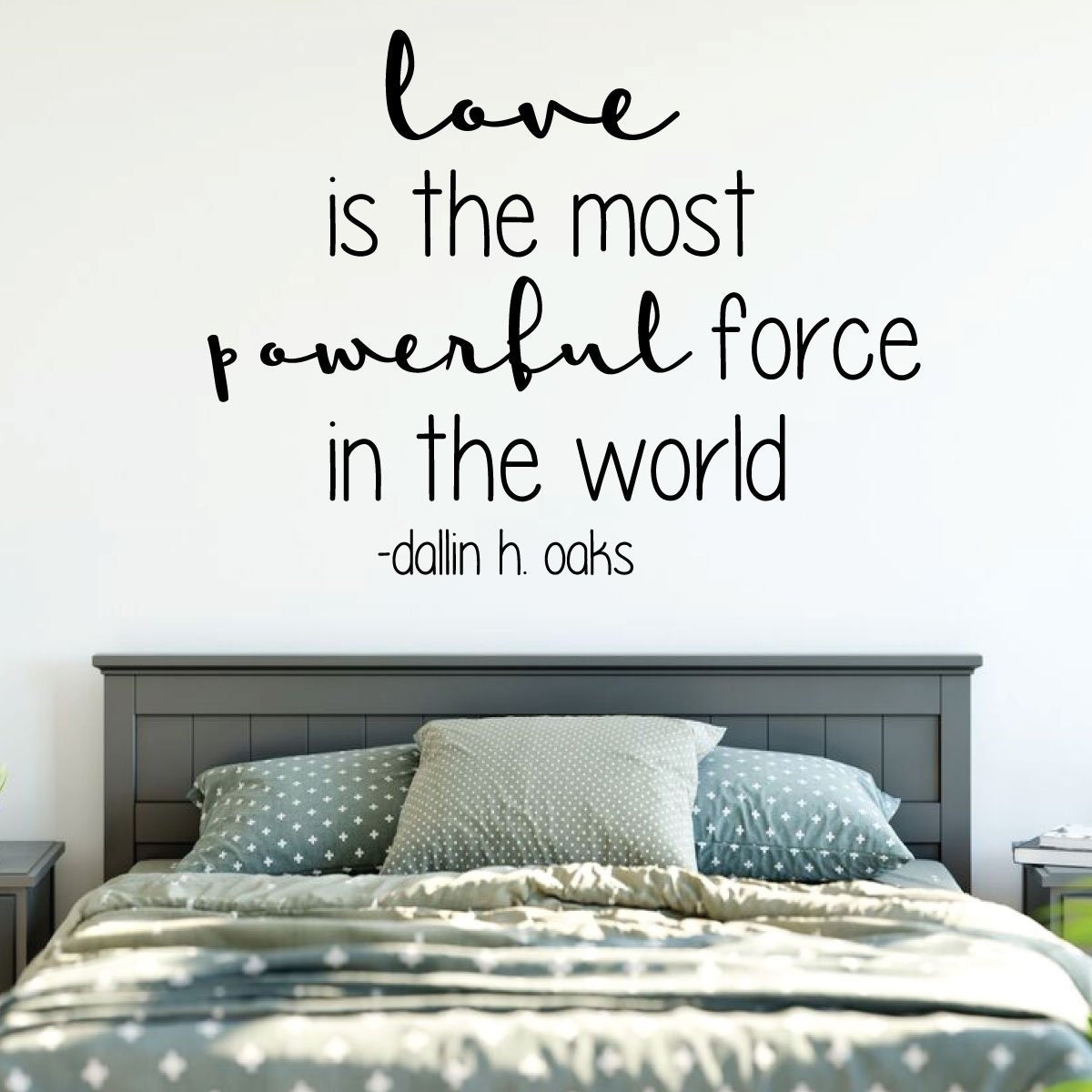 Love Wall Decal the Most Powerful Force LDS Vinyl - Etsy