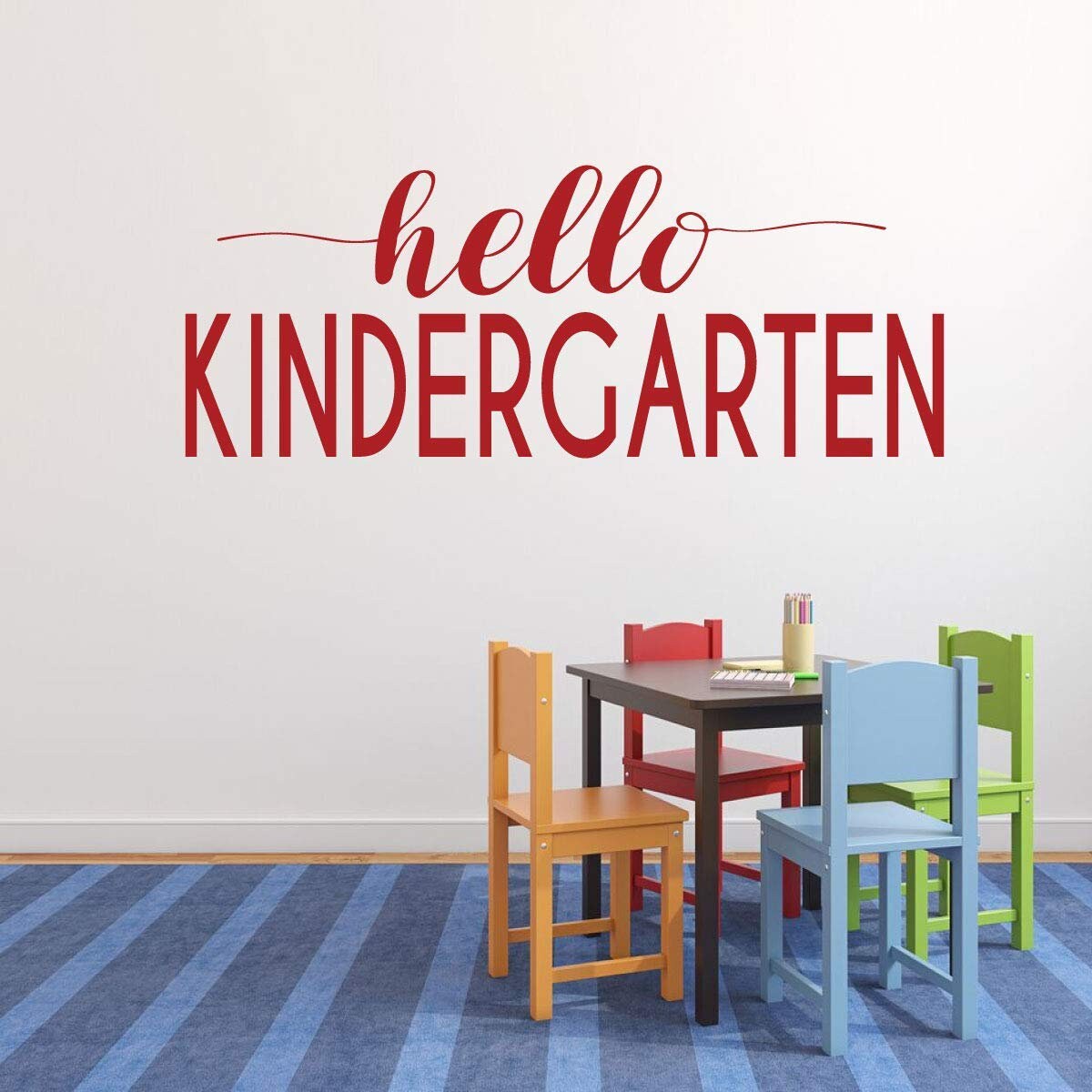 Hello' Teacher Decoration - Classroom Vinyl Wall Decal With ...