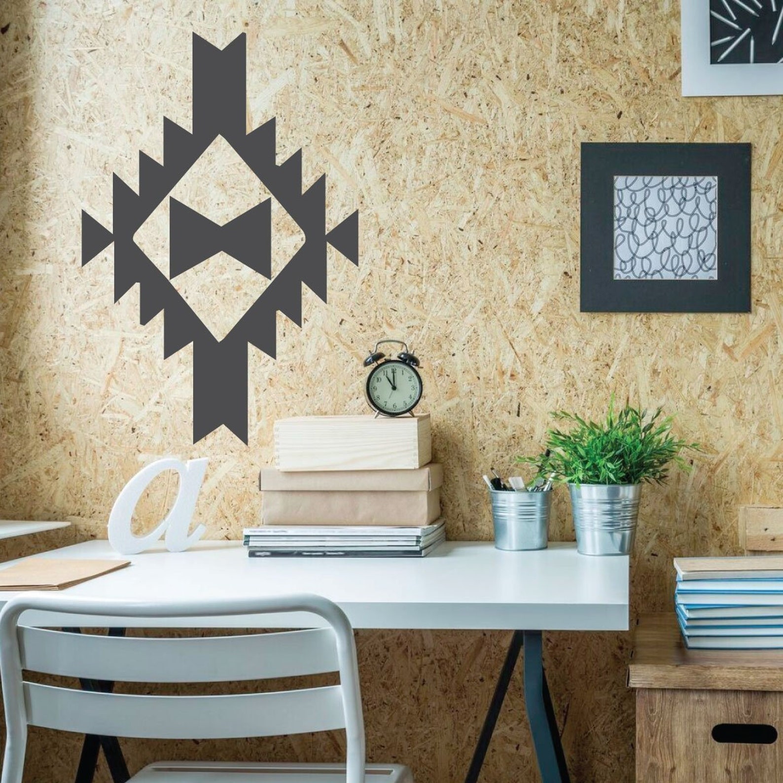 Native American Wall Decor Southwest Style Vinyl Art Sticker | Etsy