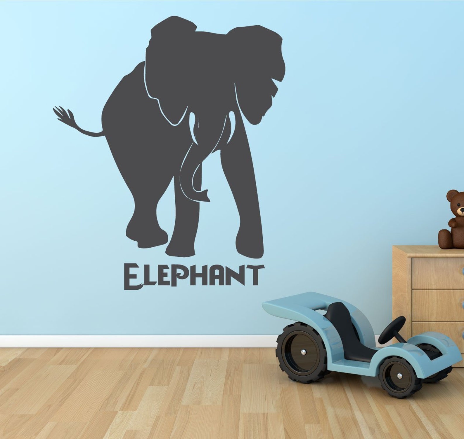 Elephant Decal Zoo Animal Wall Decor for Party Supplies | Etsy