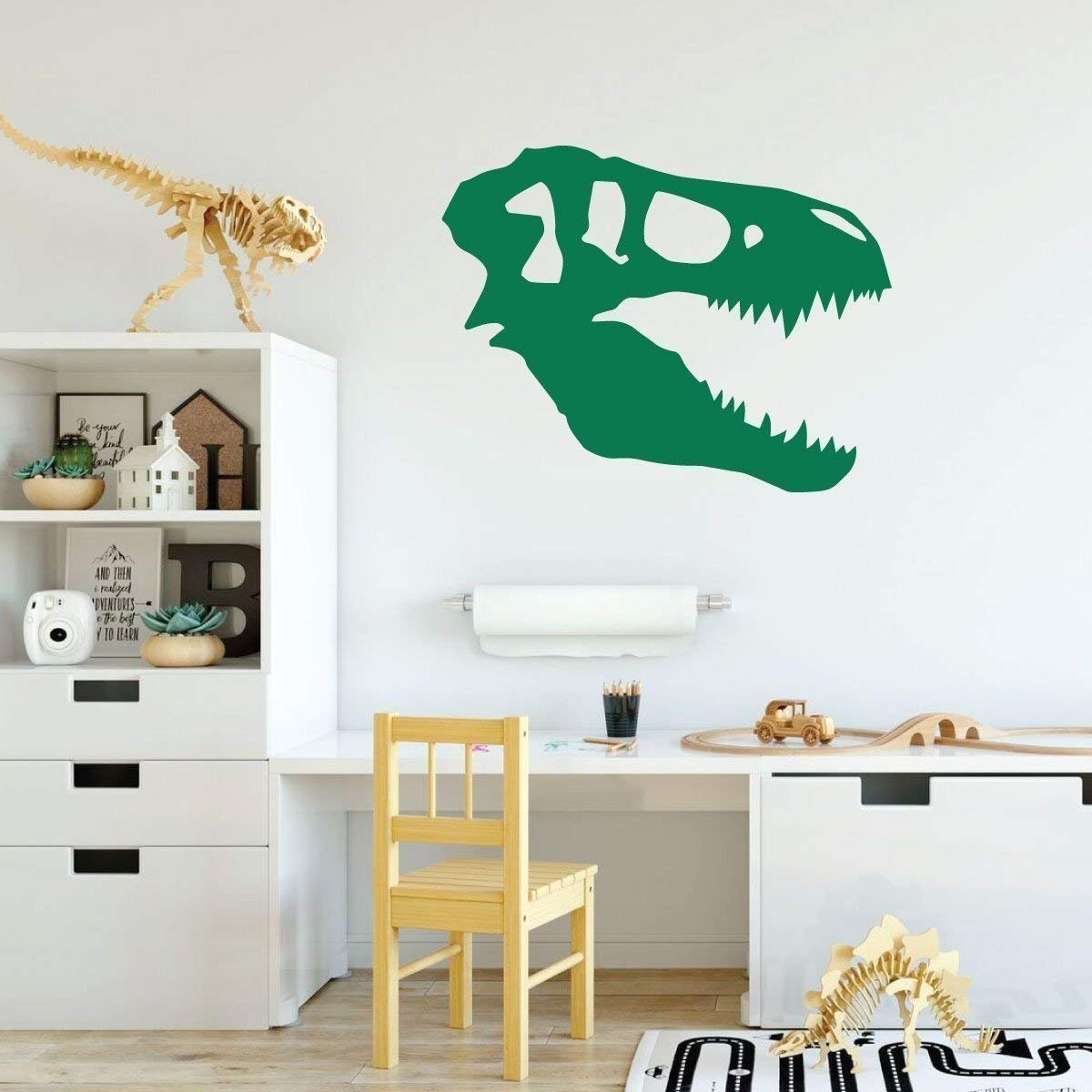 T Rex Wall Decal Dinosaur Head Art Personalized Vinyl | Etsy