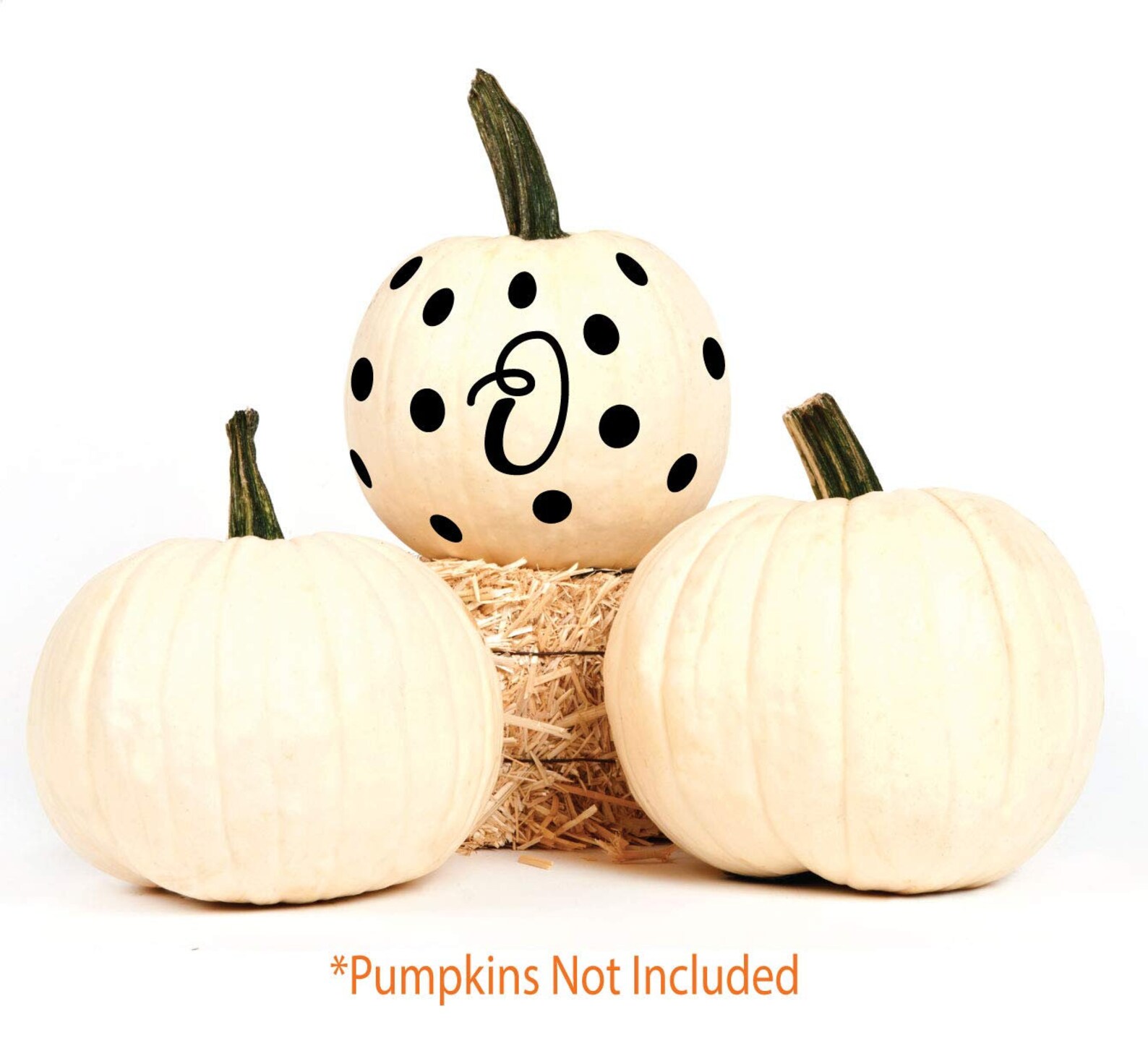 Halloween Pumpkin Vinyl Decal Decoration Letter O Initial - Etsy