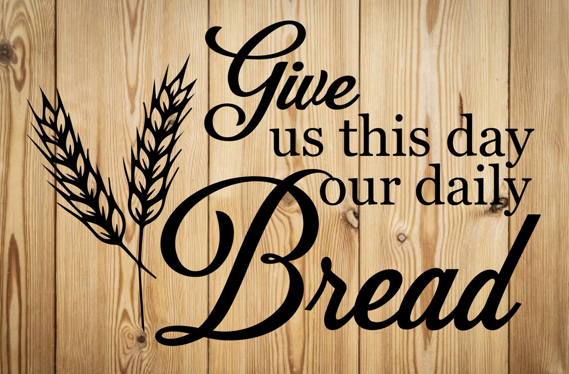 CustomVinylDecor-Daily-Bread-Uplifting-Scripture-Quote | Etsy
