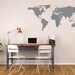 World Map Wall Decal Classroom Decorations Vinyl Sticker - Etsy