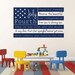 Patriotic Decals - USA Wall Decal - Fourth of July American Flag Wall ...