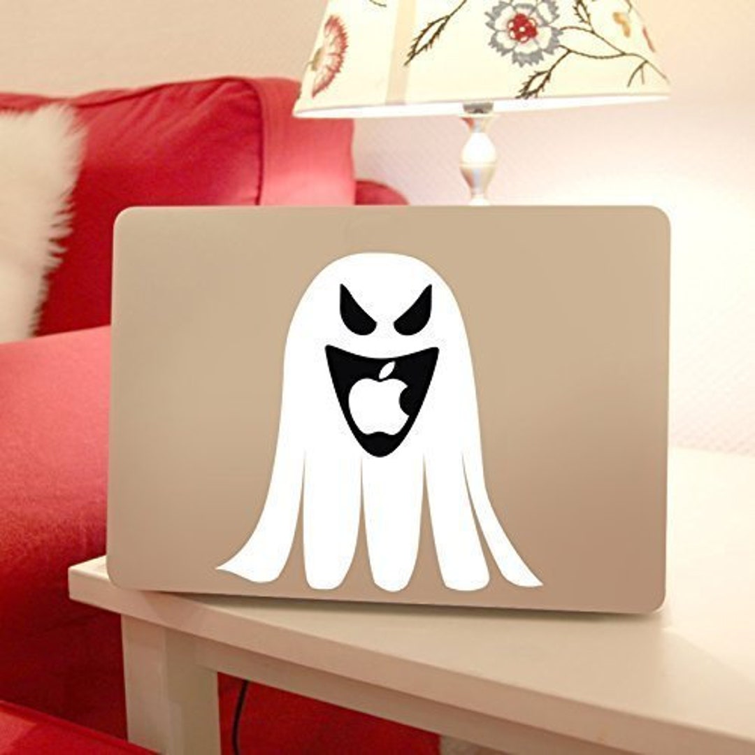 MacBook Ghost Decal for Apple Macintosh Laptop Computers, Halloween or ...