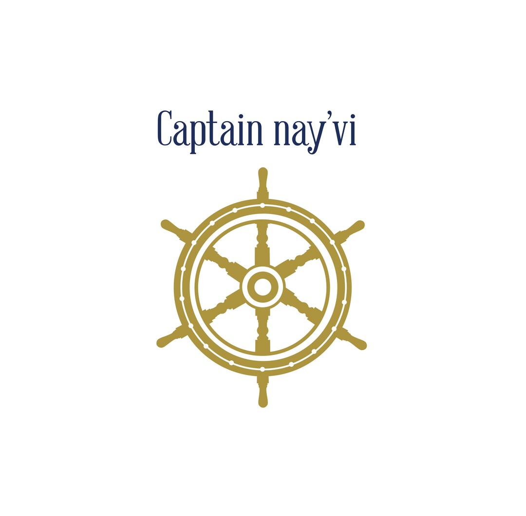 Custom Captain's Wheel Art | Gold & Dark Blue, 35x51 Inches - Etsy