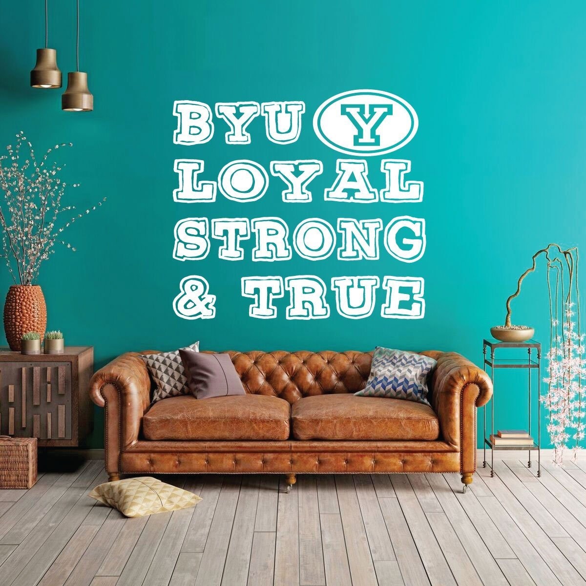 BYU Decal Loyal Strong and True Wall Decals for Home | Etsy