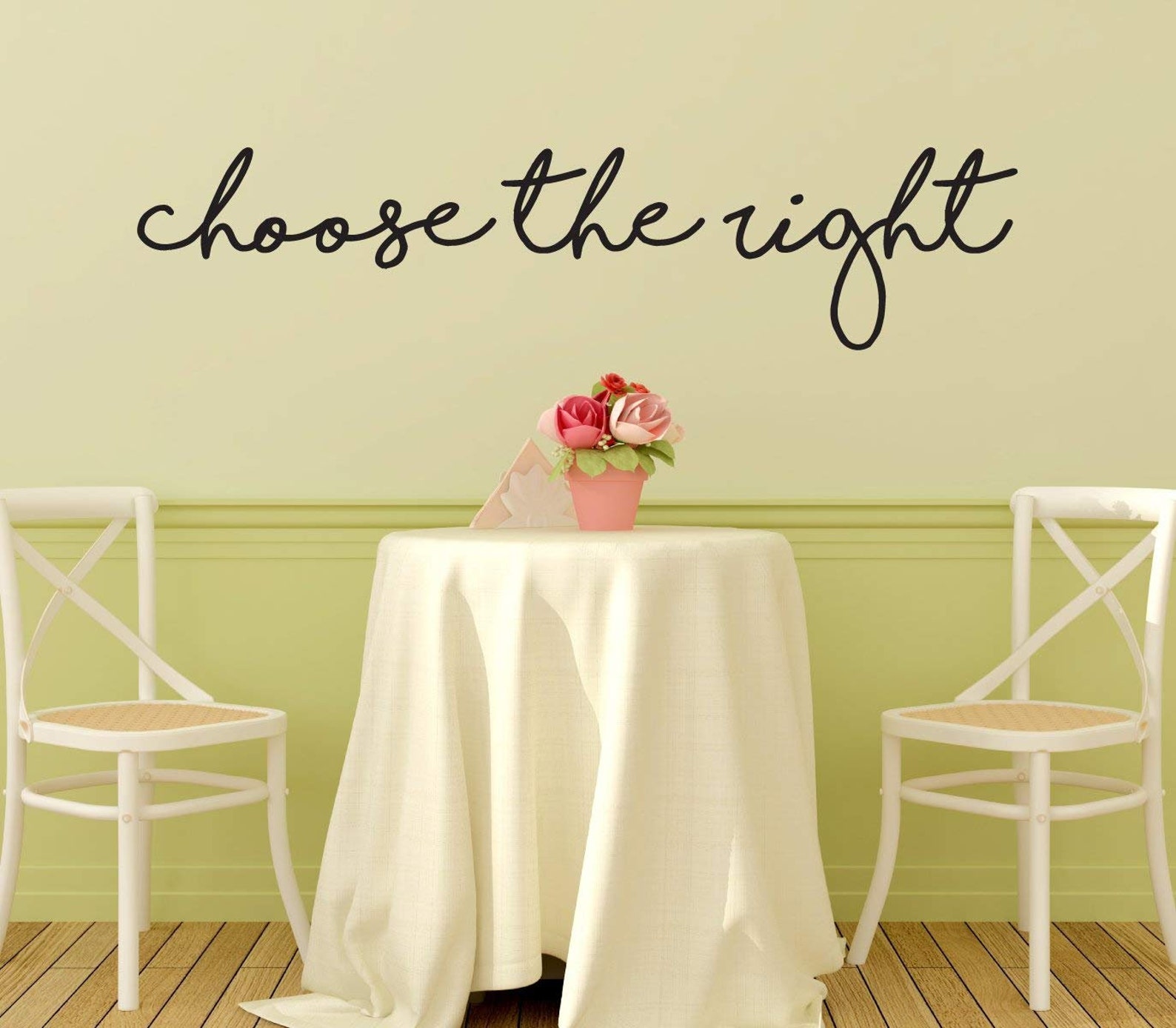 LDS Wall Decal - Choose the Right Quote - Vinyl Decoration for Home ...