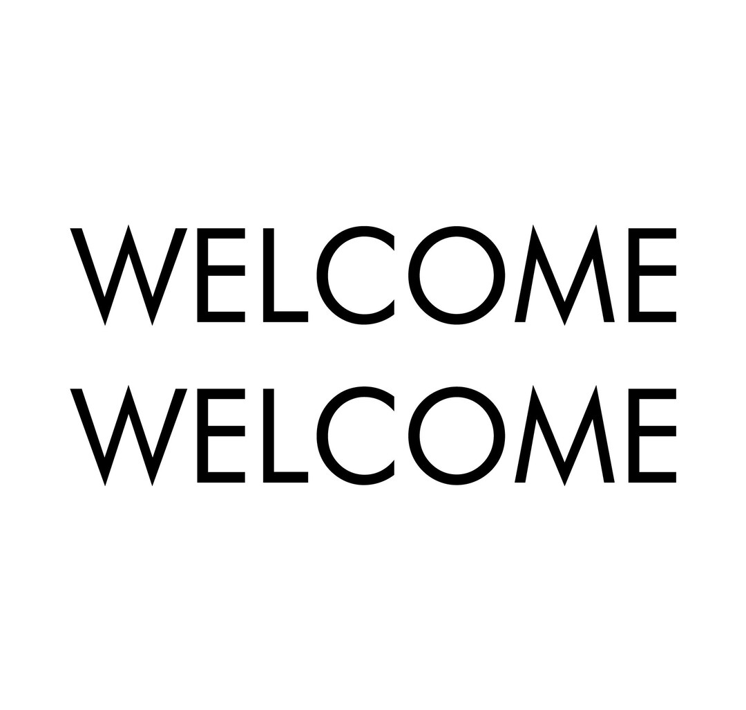 WELCOME | Two Custom Welcome Signs | 6" X 1" - Etsy
