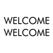 WELCOME | Two Custom Welcome Signs | 6" X 1" - Etsy