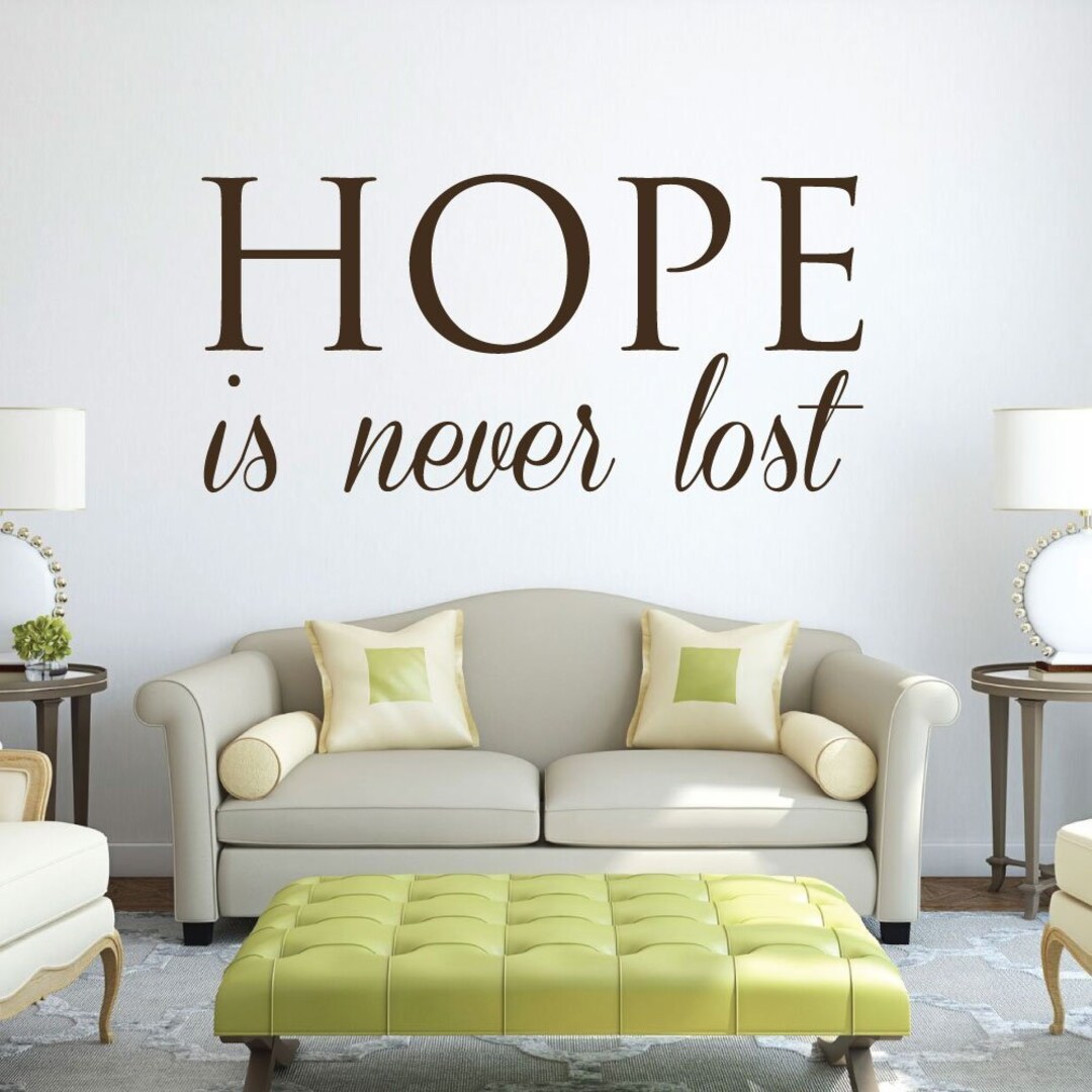 Hope Decal Vinyl Wall Decor - Motivational Lettering Decoration for ...