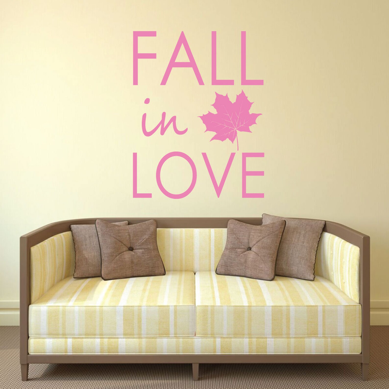 Fall Wall Decal Vinyl Sticker Fall in Love Vinyl Art | Etsy