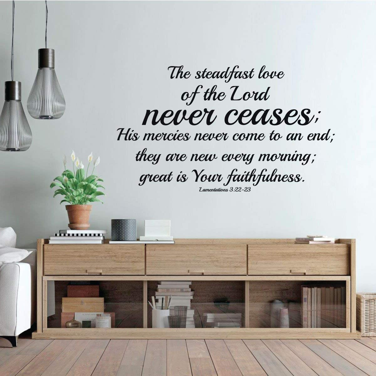 Bible Verse Wall Decal – Steadfast Love, Scripture Home Decor - Etsy