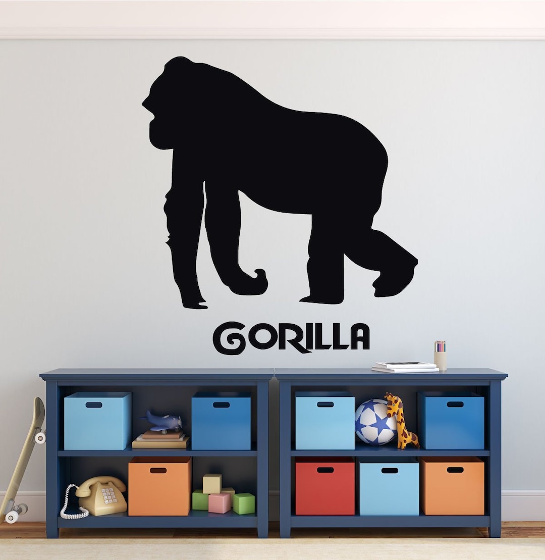 Zoo Animal Wall Decals - Gorilla - Zoo Animal Party Supplies, Safari ...