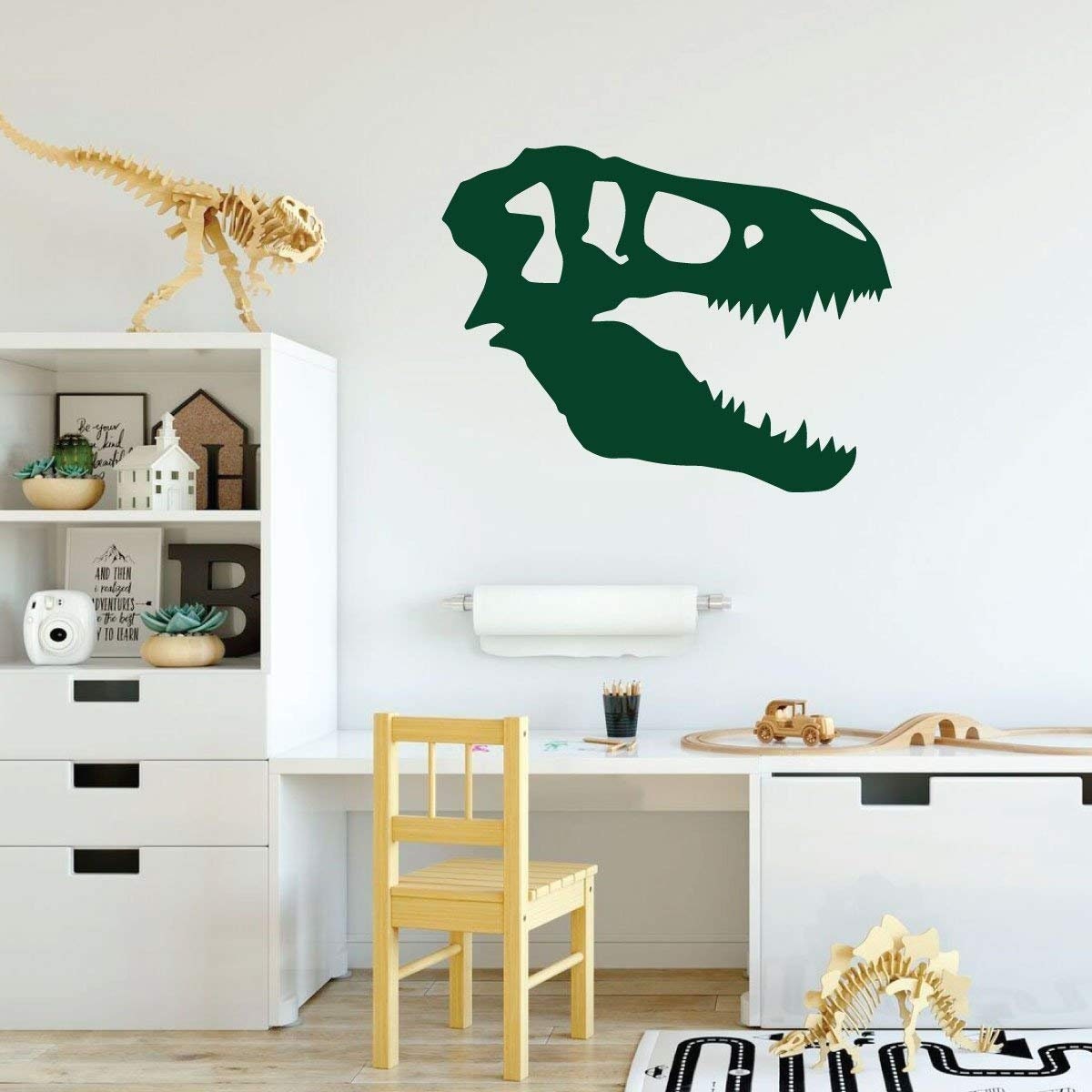 T Rex Wall Decal Dinosaur Head Art Personalized Vinyl | Etsy