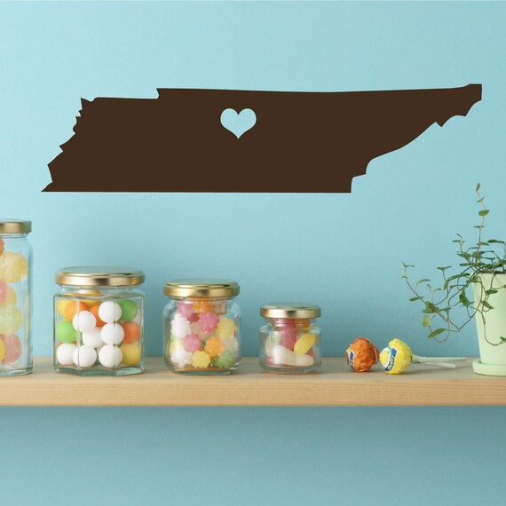 State Decals Tennessee Vinyl Wall Art 16th State Nashville | Etsy