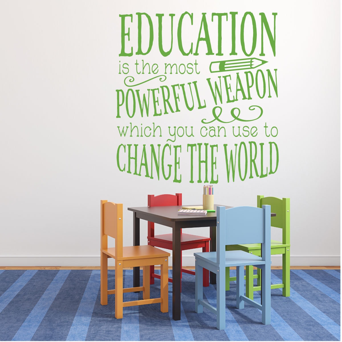 Classroom Decorations Education is the Most Powerful Vinyl | Etsy
