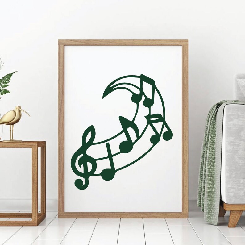 Music Notes Wall Decal - Musician Gifts for Bedroom, Playroom or Studio ...
