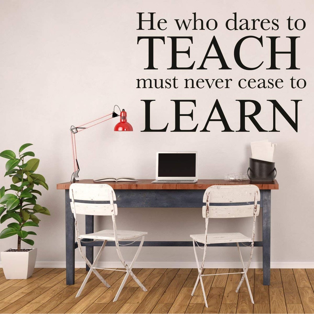 Inspirational Teacher Quote Vinyl Wall Decal, Classroom Decor - Etsy