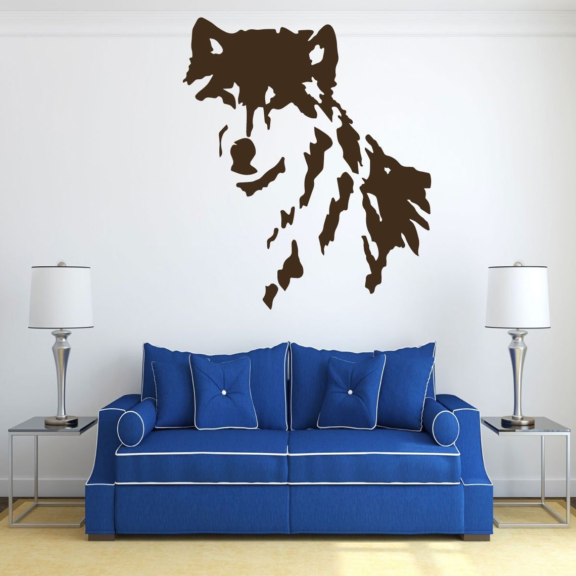 Wolf Wall Decal Vinyl Wall Decal for Bedroom Living Room | Etsy