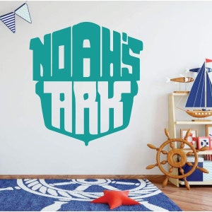 Noah's Ark - Christian Wall Art - Nautical Wall Decor - Nursery Room ...