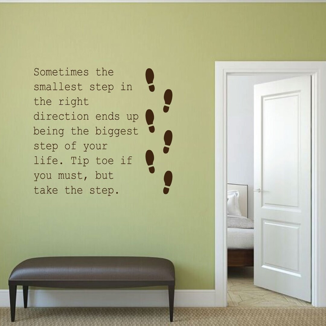 Wall Decals Single Step With Footstep Images for Home and School Decor ...