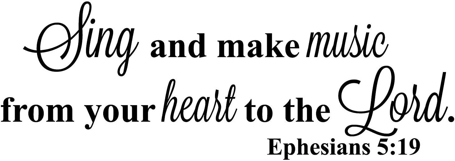 Sing and Make Music From Your Heart to the Lord Ephesians | Etsy