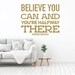 Theodore Roosevelt Inspirational Wall Decal Believe You Can Vinyl Art ...