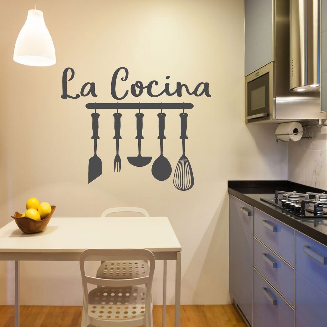 La Cocina Kitchen Vinyl Wall Decor - Spanish or Latin Themed ...