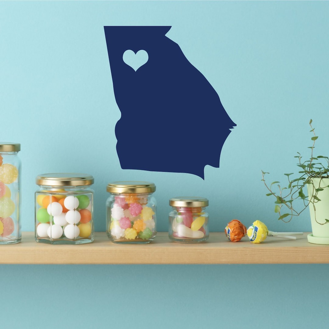 Georgia State Vinyl Decal – Home, Classroom Wall Art - Etsy
