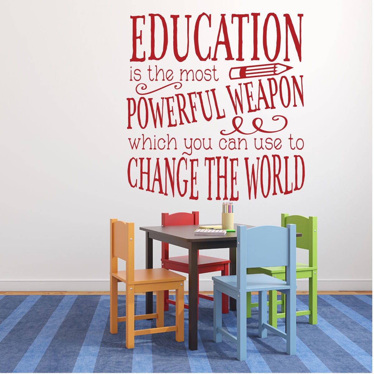 Classroom Decorations Education is the Most Powerful Vinyl - Etsy