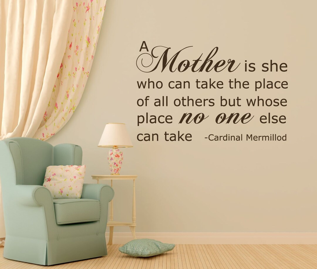 Mother Quote Vinyl Wall Decal - Mother's Day Gift - Etsy